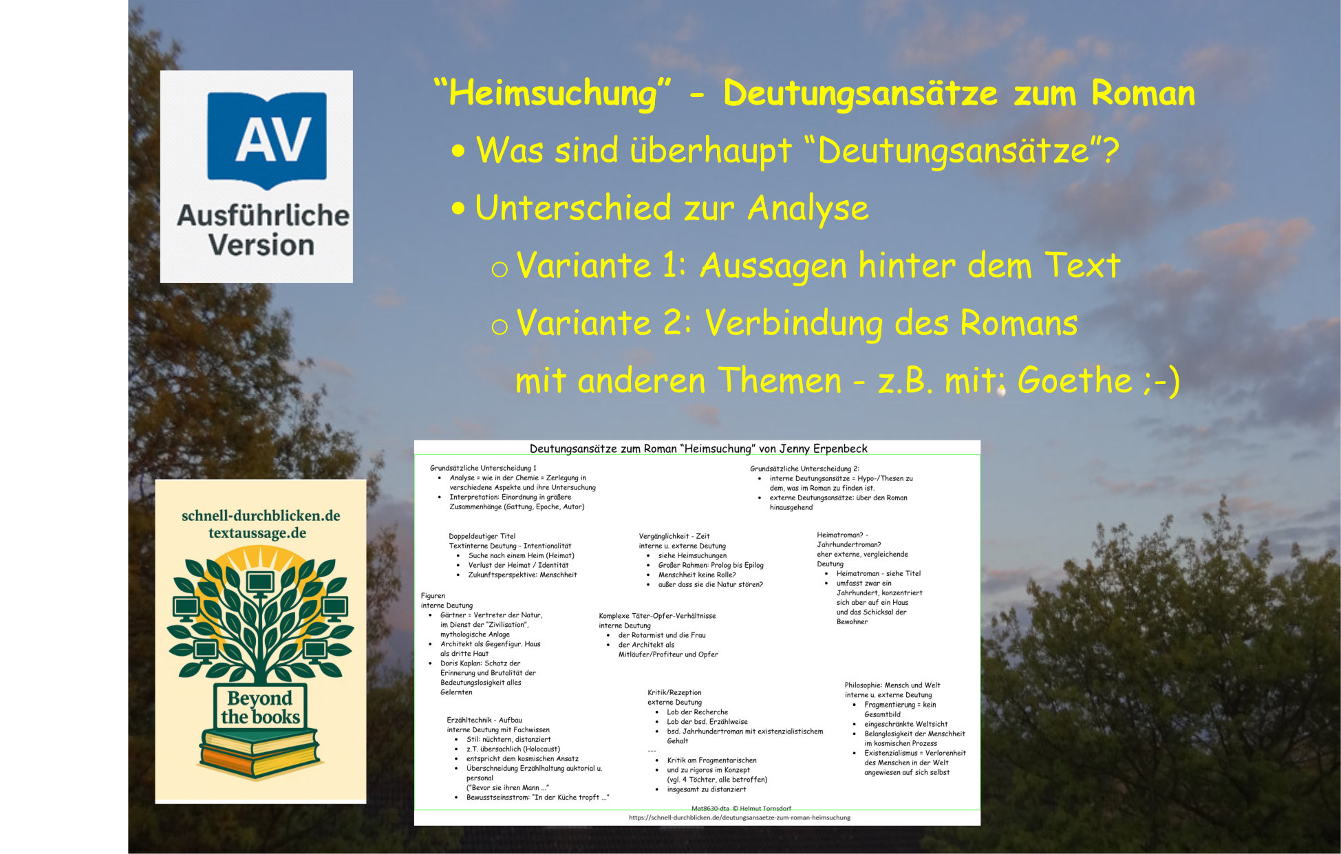 Roman „Heimsuchung“ - Aspekte der Interpretation (Mat8630-ths-adi ...